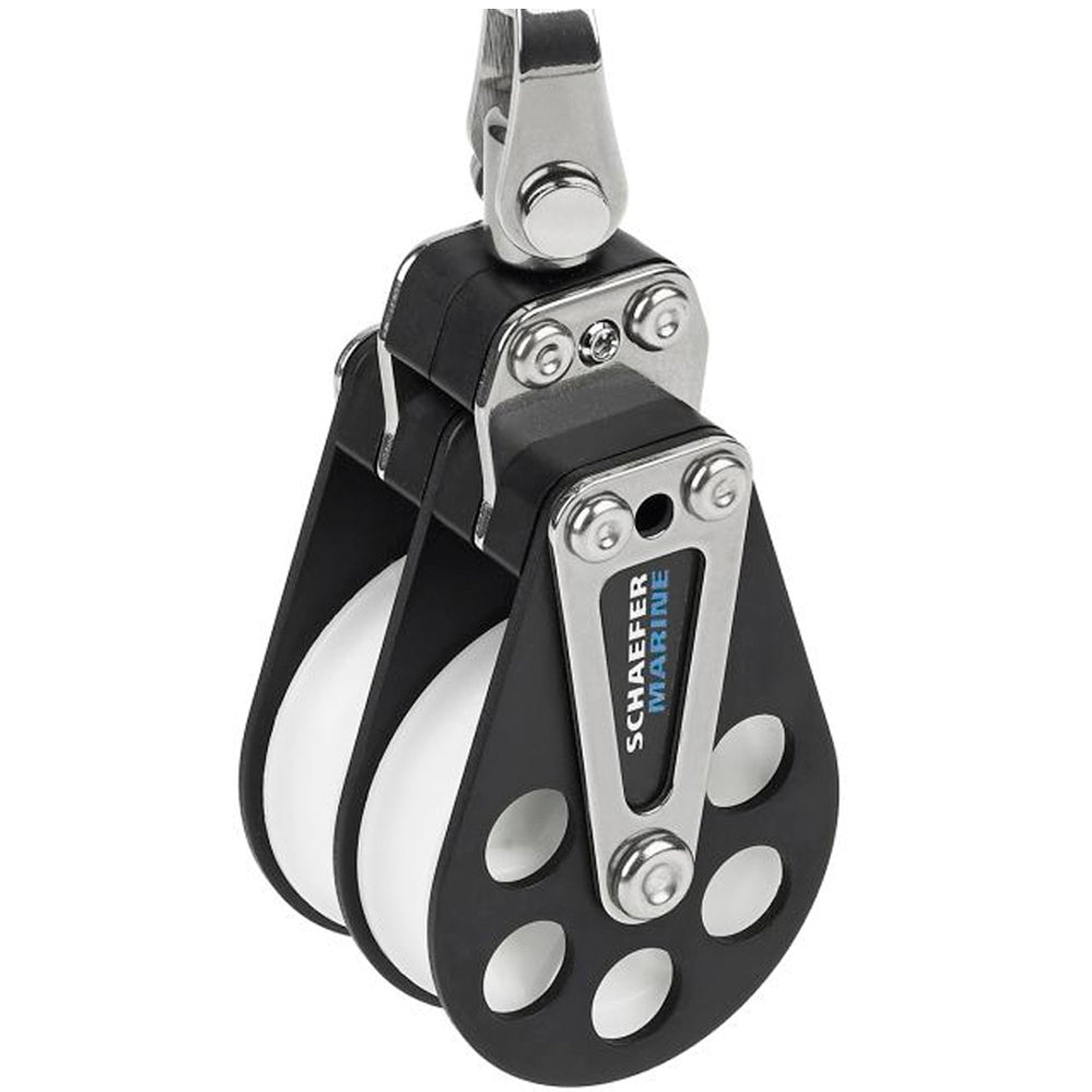 Schaefer Double Block with Stainless Steel or Aluminum Cheeks – MAURIPRO Sailing