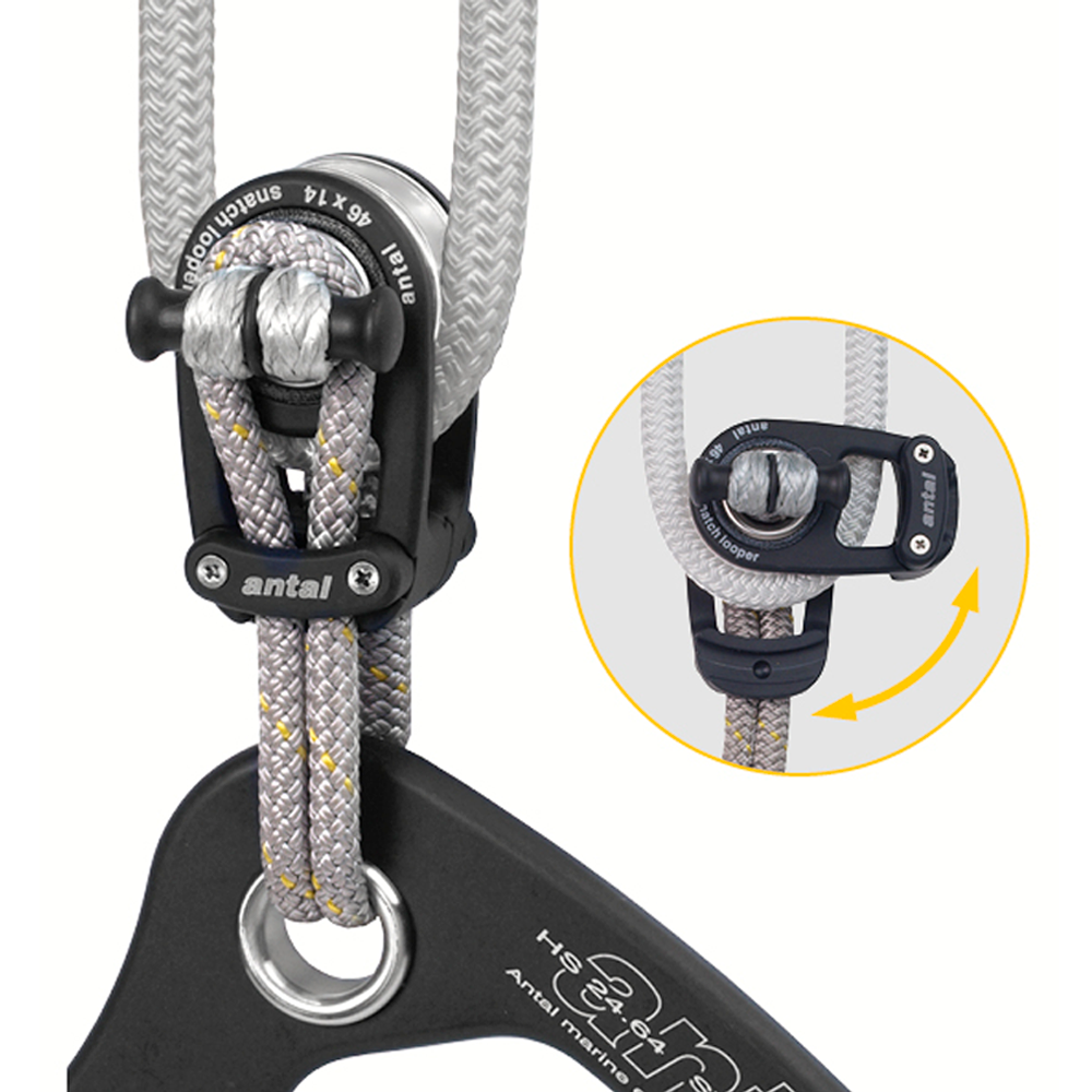Antal 46mm Snatch Looper Block with Snap Loop - LS046 – MAURIPRO Sailing