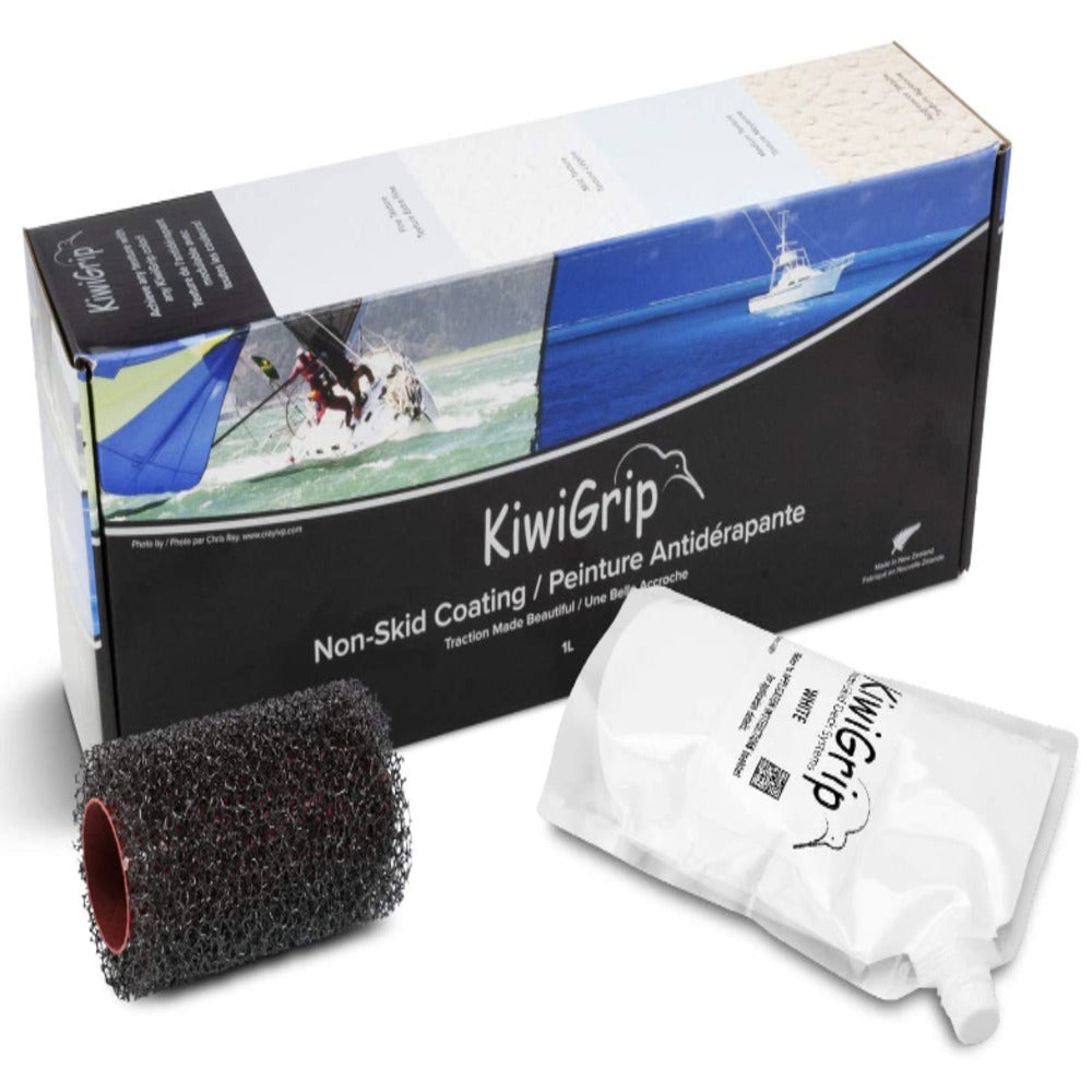 KiwiGrip Non-Skid Coating 1 Quart White w/ Roller – MAURIPRO