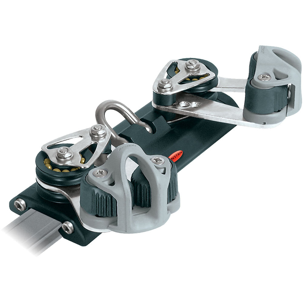 Ronstan Traveler Car - Series 26 - 4 Control Sheaves with 2 Cleats ...