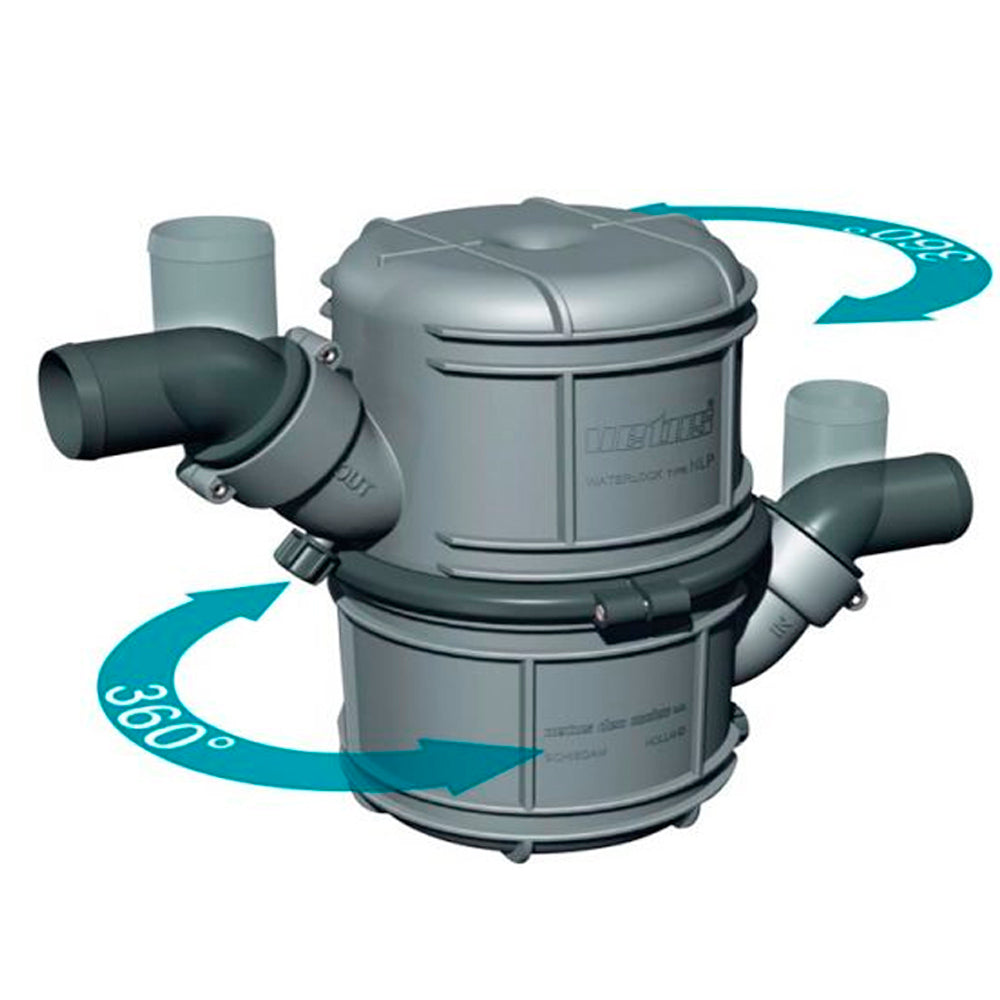 Vetus NLP50 Waterlock - 2" Silencing & Low Back Pressure – MAURIPRO Sailing