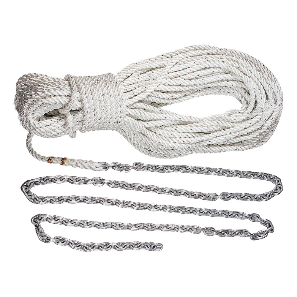 Lewmar Anchor Rode: 1/4" Chain, 1/2" Rope, 15' Chain, 300' Rope ...